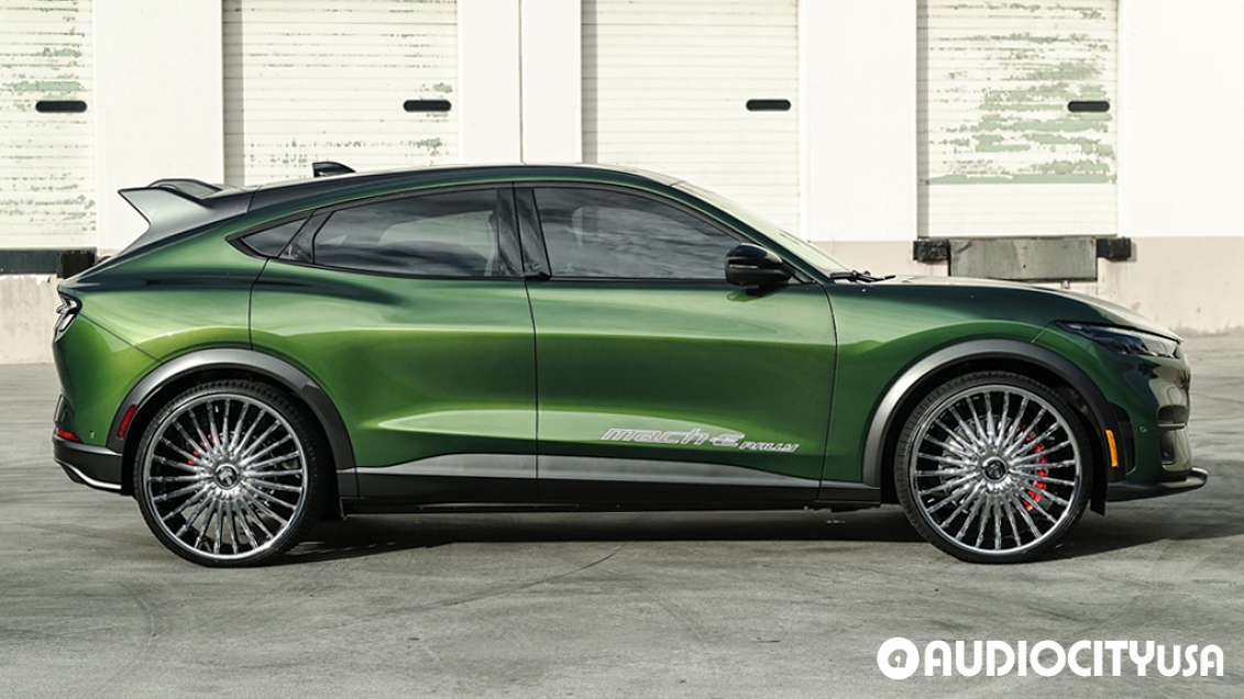 2024 Ford Mustang Mach-E on 24" Dub Wheels Suave S140 Chrome | Gallery ...
