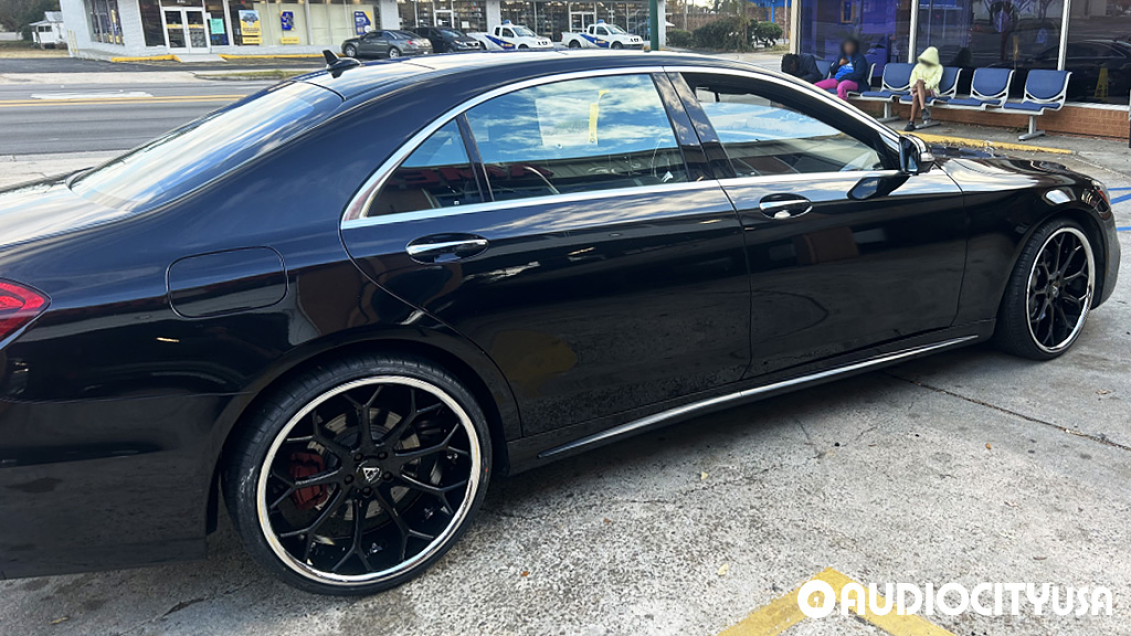 2018 Mercedes-Benz S-Class on 22" AZAD Wheels AZ99 Custom Gloss Black ...