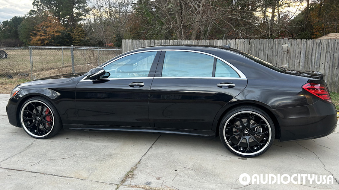 2018 Mercedes-Benz S-Class on 22" AZAD Wheels AZ99 Custom Gloss Black ...
