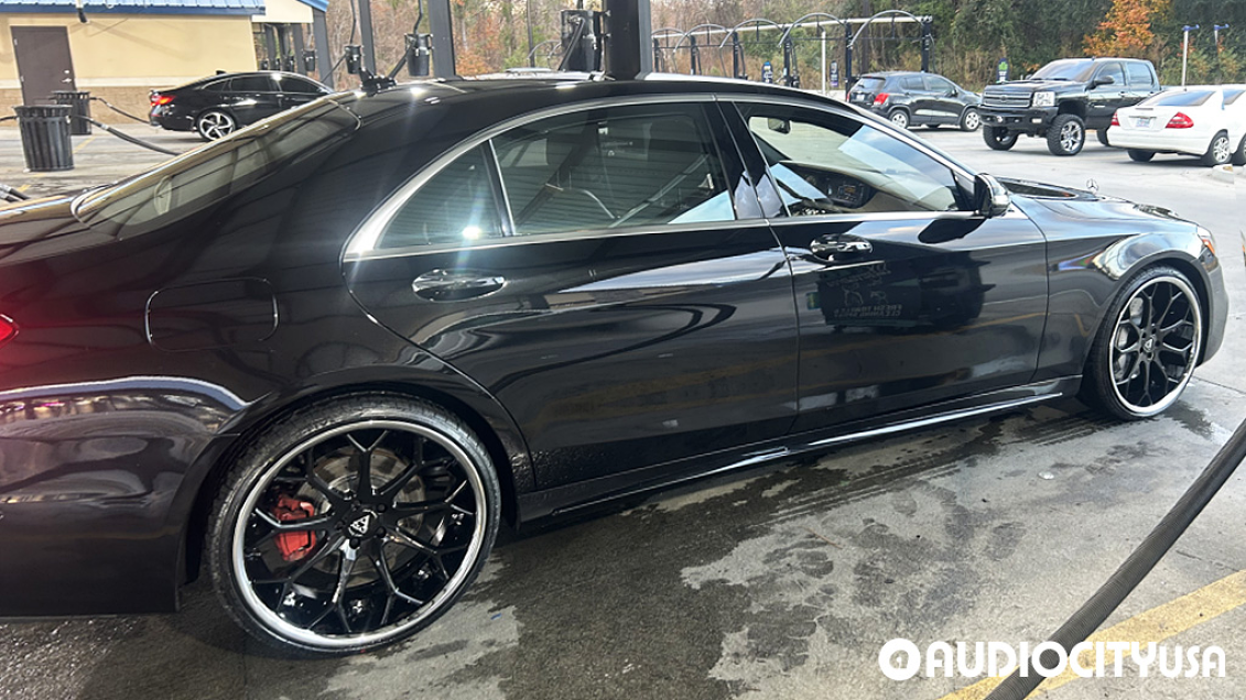 2018 Mercedes-Benz S-Class on 22" AZAD Wheels AZ99 Custom Gloss Black ...