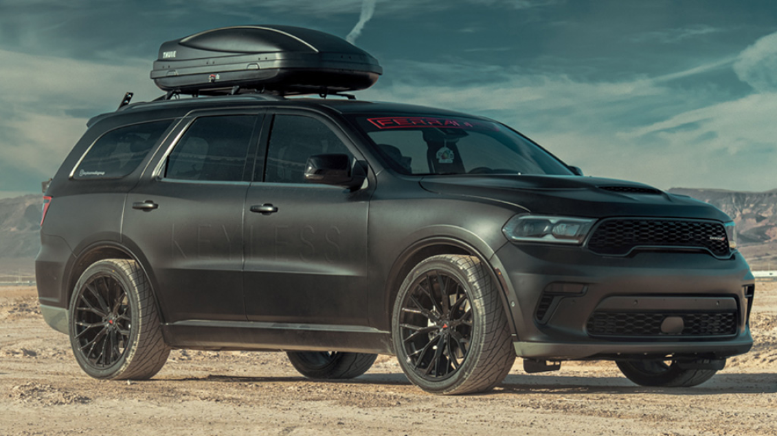 2021 Dodge Durango on 22" Ferrada Wheels F8-FR9 Obsidian Black ...