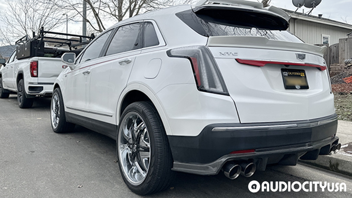 2019 Cadillac XT5 on 20" Cadillac Wheels XT5 Pearl White | Gallery ...