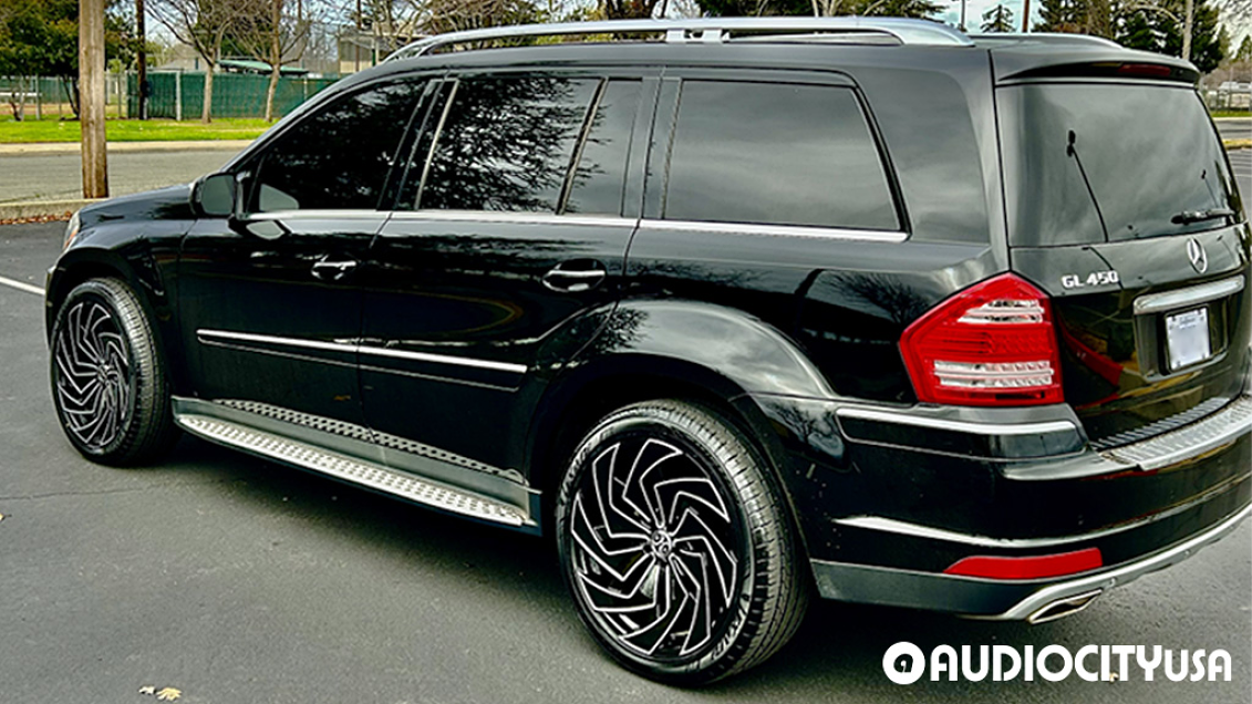 2010 Mercedes-Benz GL-Class on 22" Xcess Wheels X04 Gloss Black Milled ...