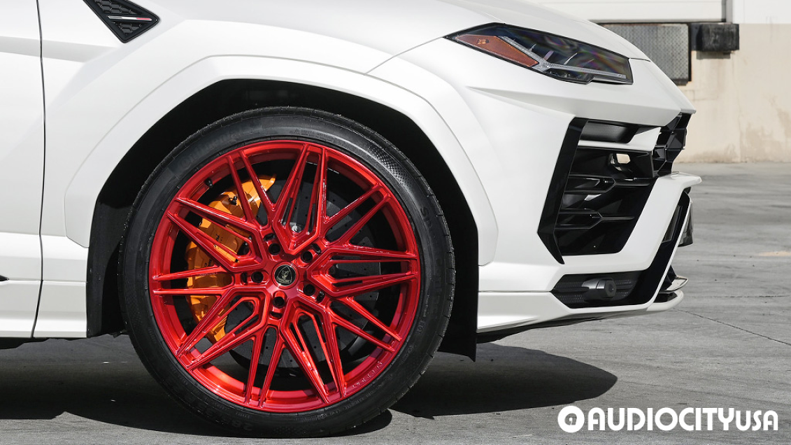 2022 Lamborghini Urus on 22" Vossen Wheels HF-7 Custom Brushed Candy ...