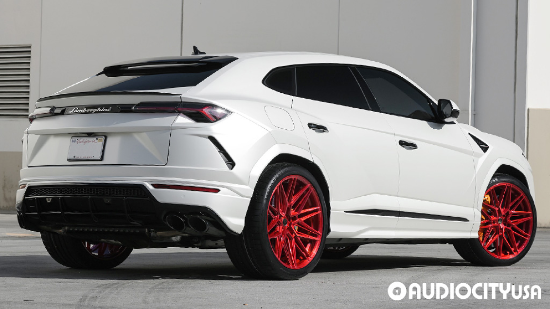 2022 Lamborghini Urus on 22" Vossen Wheels HF-7 Custom Brushed Candy ...