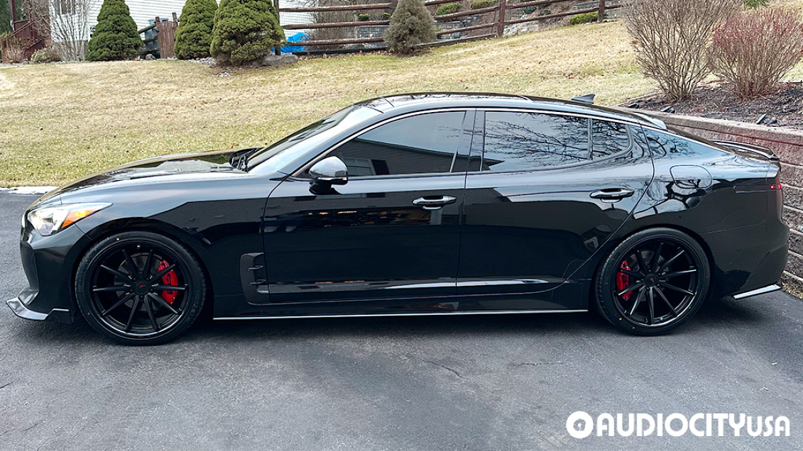 2020 KIA Stinger on 20" Ferrada Wheels FR4 Black | Gallery | AudioCityUSA