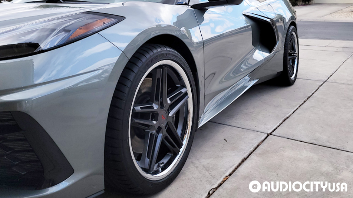2023 Chevrolet Corvette on 19" Ferrada Wheels CM1 Matte Graphite with ...