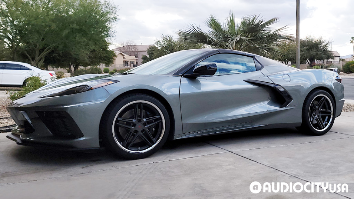 2023 Chevrolet Corvette on 19" Ferrada Wheels CM1 Matte Graphite with ...