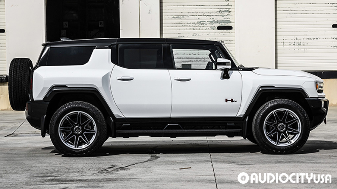 2025 GMC Hummer EV on 22" Fuel Wheels FC401 Brawl Gloss Black with ...