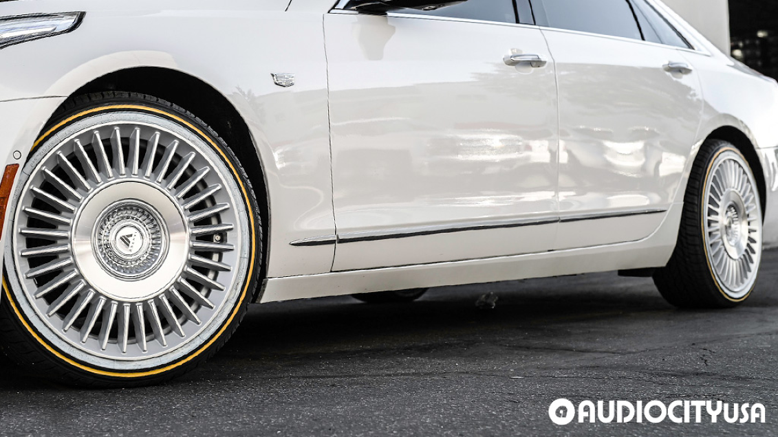 2018 Cadillac CT6 on 20" Asanti Wheels ABL-40 Tiara Gloss Silver with ...