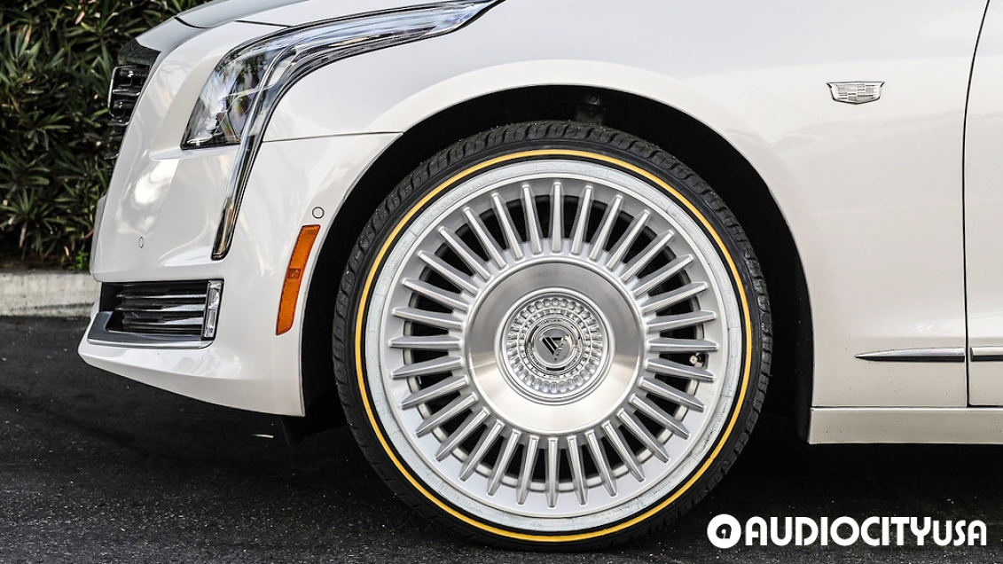 2018 Cadillac CT6 on 20" Asanti Wheels ABL-40 Tiara Gloss Silver with ...