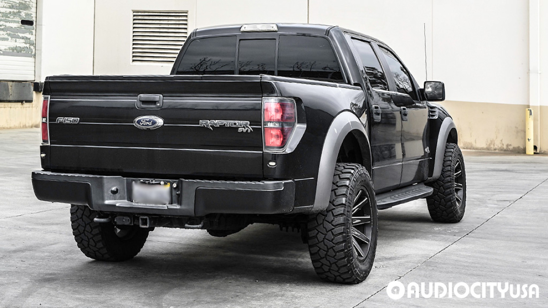 2011 Ford F-150 on 20" Off Road Monster Wheels M25 Gloss Black Milled ...