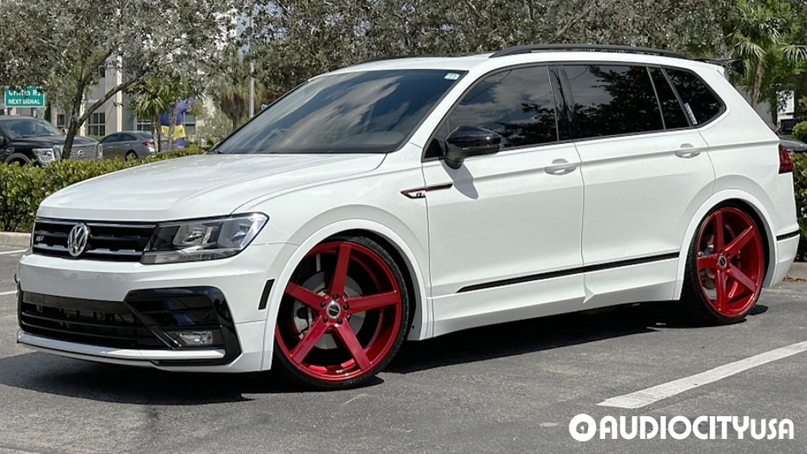 2021 Volkswagen Tiguan on 22" Strada Wheels Perfetto Candy Red ...