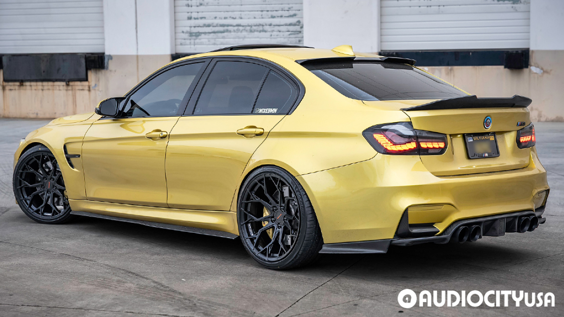 2016 BMW M3 on 20" Stance Wheels SF10 Matte Black | Gallery | AudioCityUSA