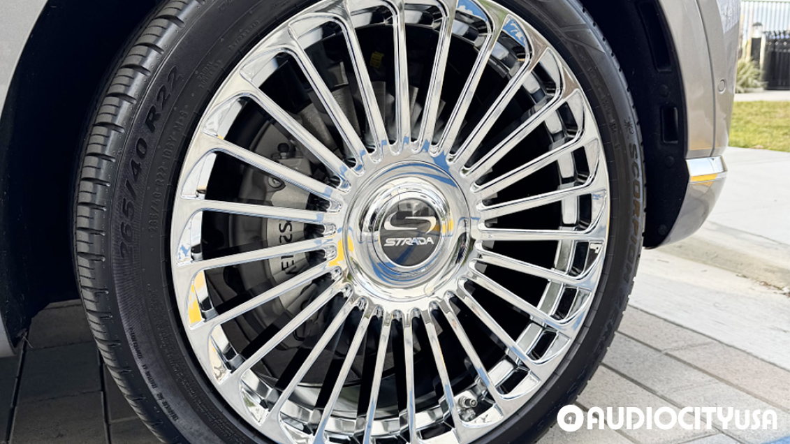 2024 Genesis GV80 on 22" Strada Wheels Martello Chrome | Gallery ...