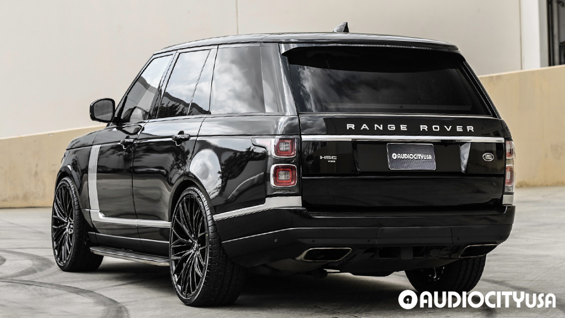 2021 Land Rover Range Rover on 24" Lexani Wheels Aries HD Gloss Black ...