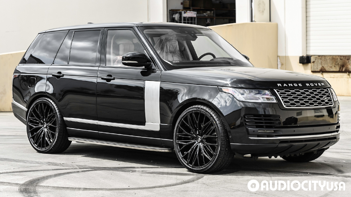 2021 Land Rover Range Rover on 24" Lexani Wheels Aries HD Gloss Black ...