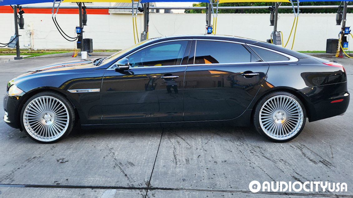 2012 Jaguar XJ on 22" Road Force Wheels RF35 Brushed Silver | Gallery ...