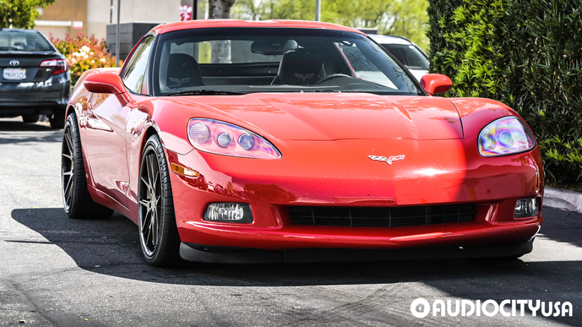 2007 Chevrolet Corvette on 19" Ferrada Wheels FR2 Matte Bronze with ...