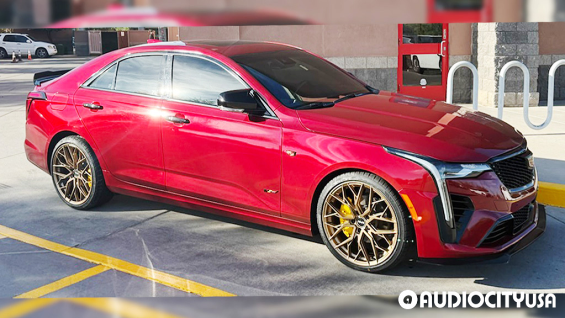 2021 Cadillac CT4 on 19" F1R Wheels FS3 Matte Bronze | Gallery ...