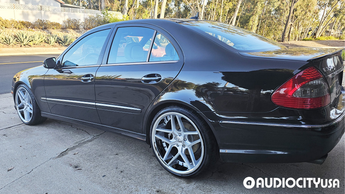 2007 Mercedes-Benz E-Class on 20" Azad Wheels AZ1029 Brushed Silver ...