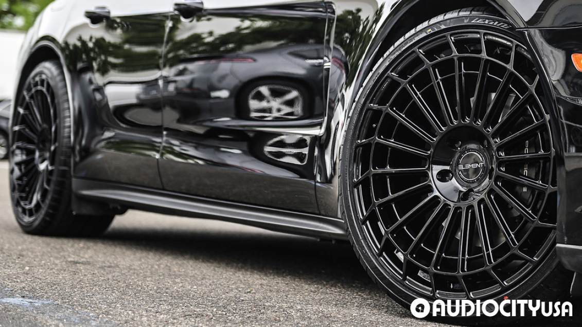 2019 Porsche Panamera on 22" Element Wheels EL23 Gloss Black | Gallery ...
