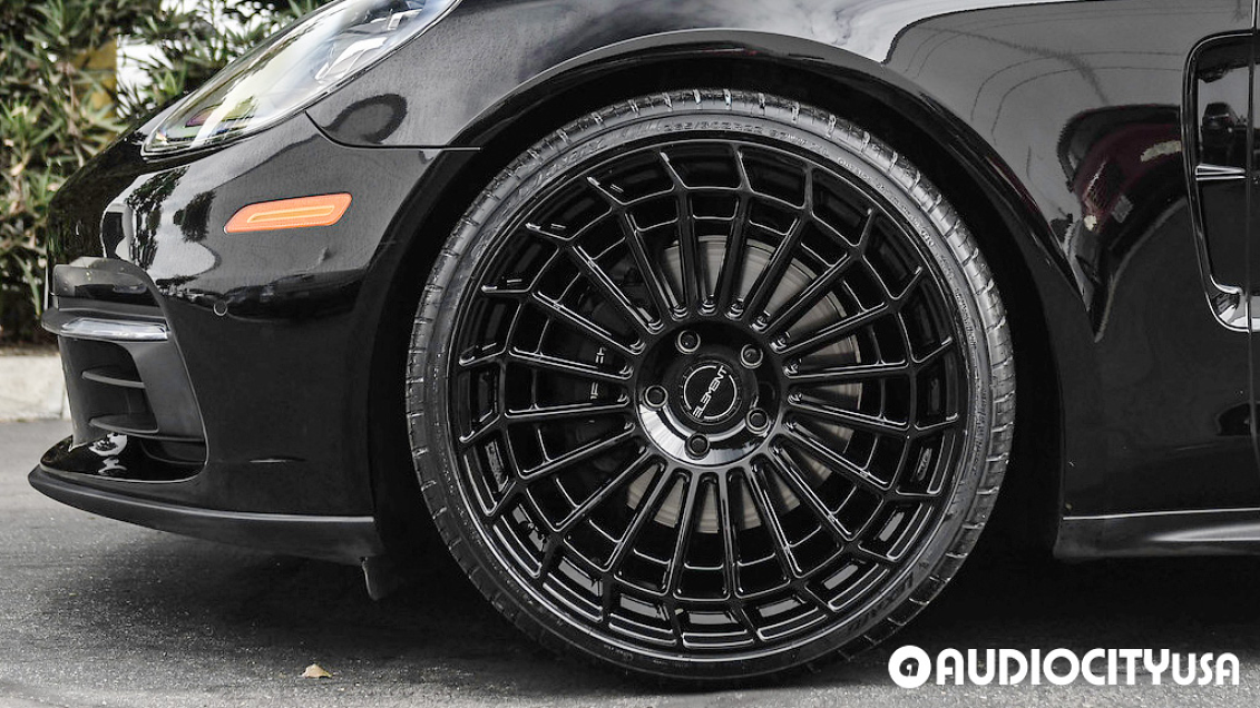 2019 Porsche Panamera on 22" Element Wheels EL23 Gloss Black | Gallery ...