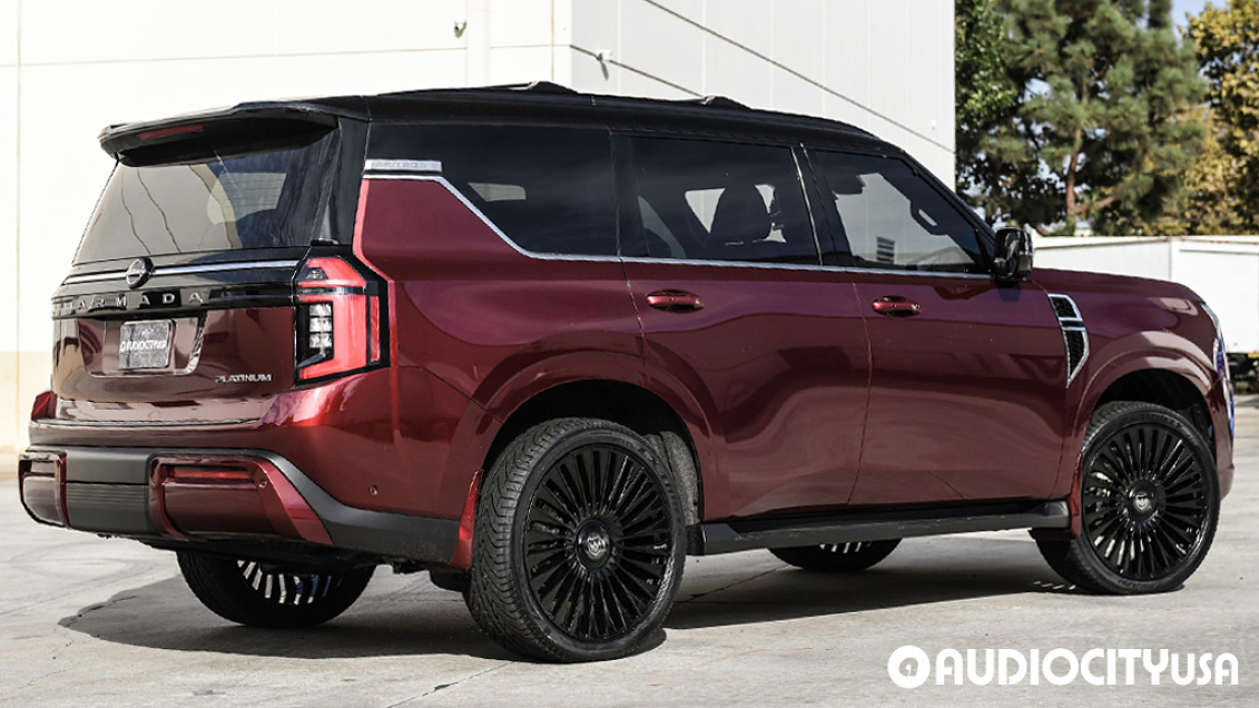 2025 Nissan Armada on 24" Gianna Wheels Lusso Gloss Black | Gallery ...
