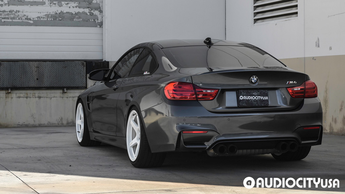 2017 BMW M4 on 19" ESR Wheels AP5C Gloss White | Gallery | AudioCityUSA