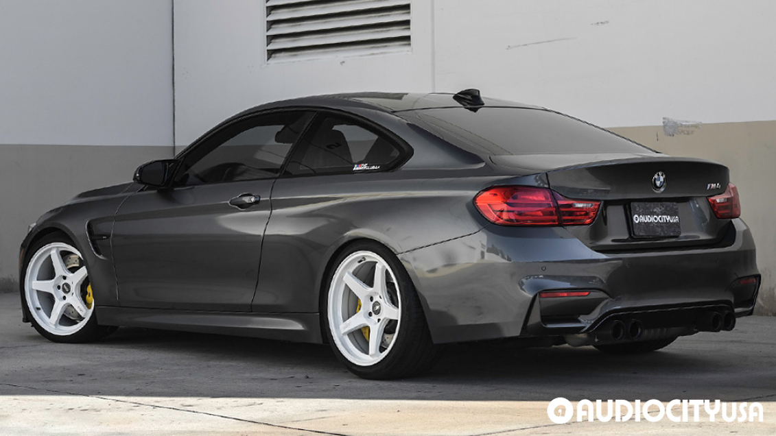 2017 BMW M4 on 19" ESR Wheels AP5C Gloss White | Gallery | AudioCityUSA