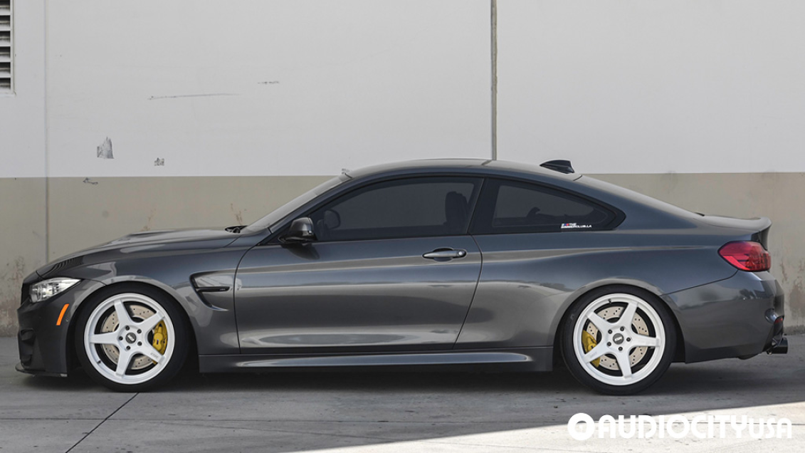 2017 BMW M4 on 19" ESR Wheels AP5C Gloss White | Gallery | AudioCityUSA