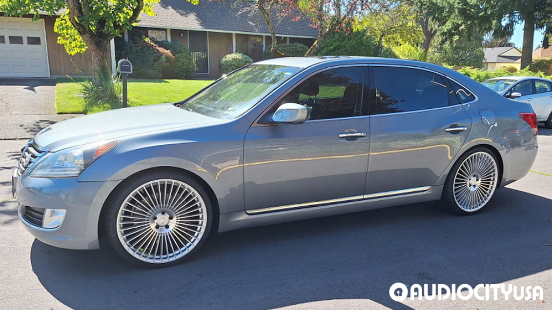 2015 Hyundai Equus on 22" Road Force Wheels RF35 Silver Machined ...