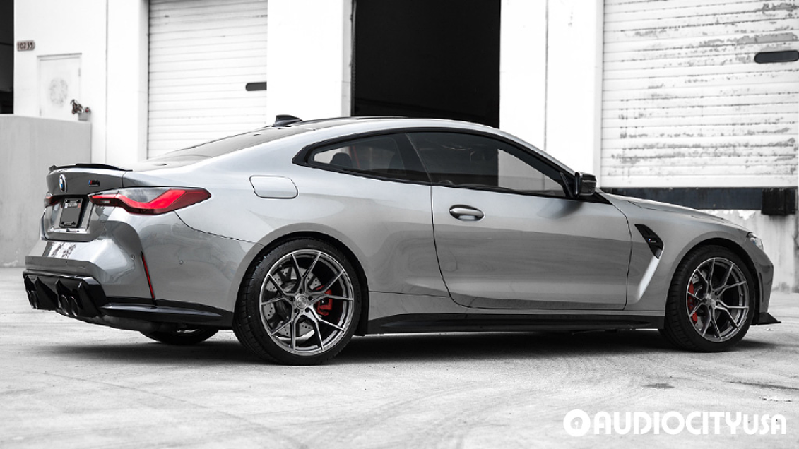 2022 BMW M4 on 19" Stance Wheels SF07 Brushed Dual Gunmetal | Gallery ...