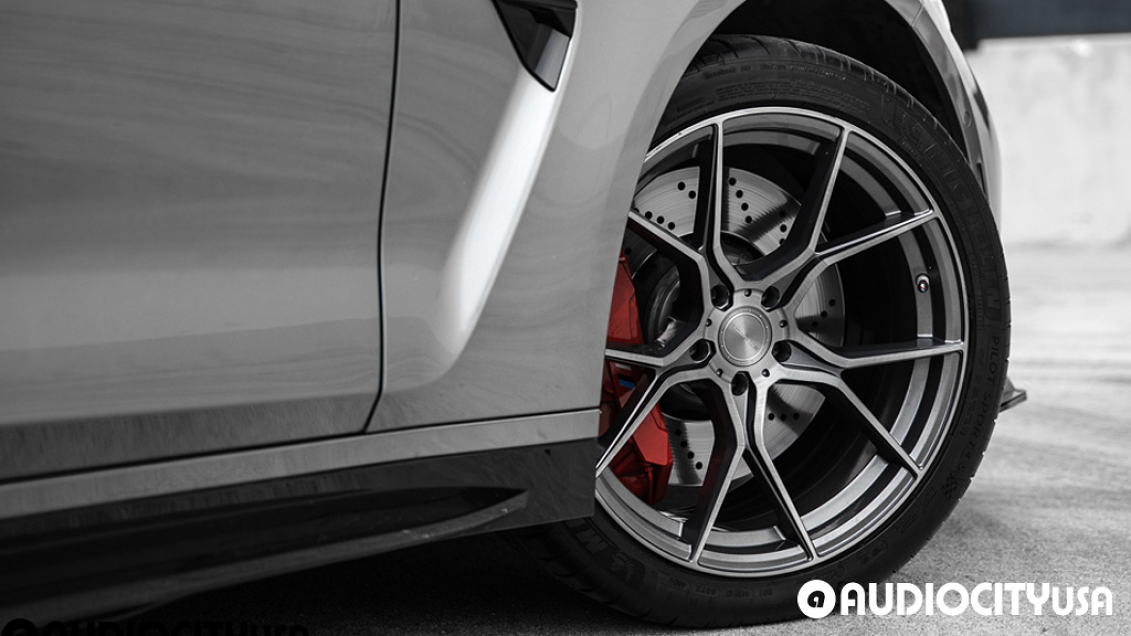 2022 BMW M4 on 19" Stance Wheels SF07 Brushed Dual Gunmetal | Gallery ...