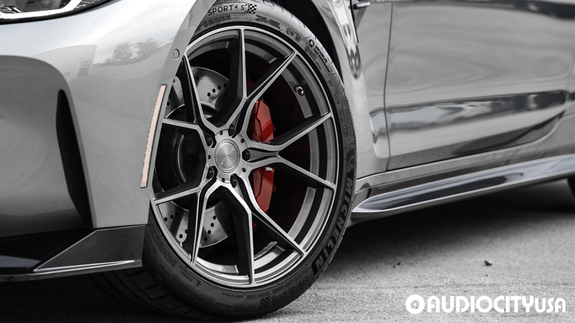 2022 BMW M4 on 19" Stance Wheels SF07 Brushed Dual Gunmetal | Gallery ...