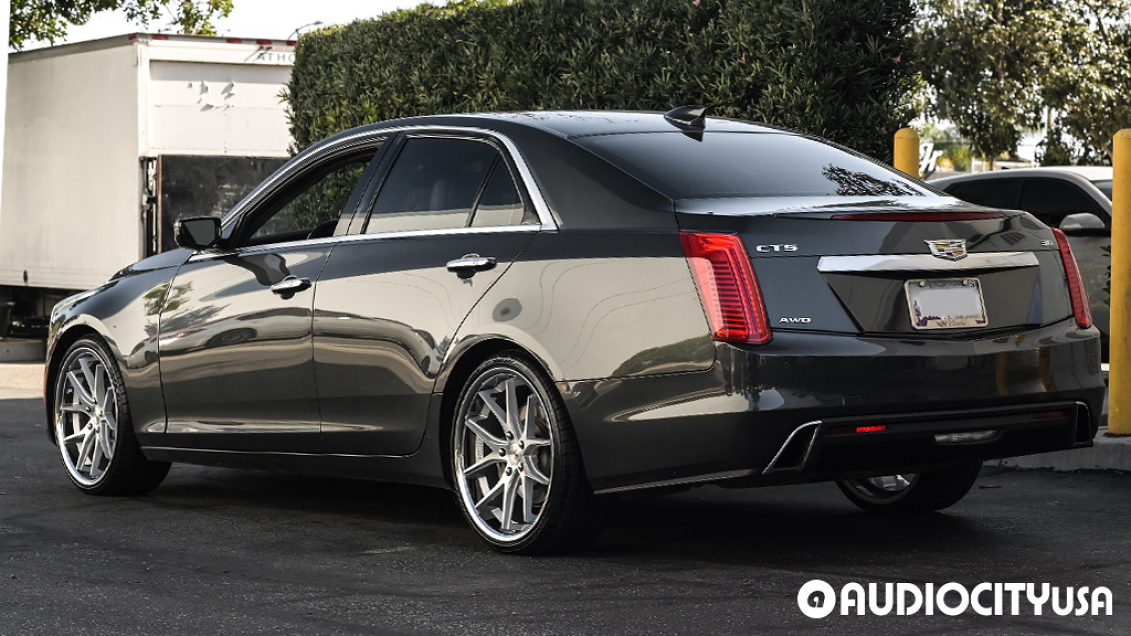 2017 Cadillac CTS on 20" Ferrada Wheels FR2 Silver Machined with Chrome ...