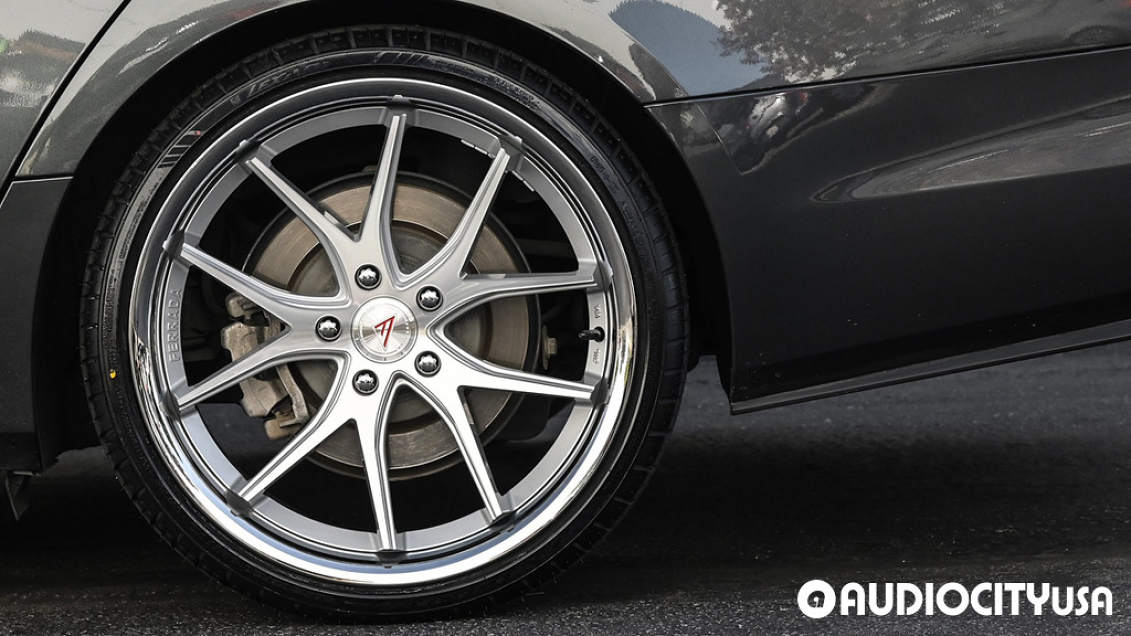2017 Cadillac CTS on 20" Ferrada Wheels FR2 Silver Machined with Chrome ...