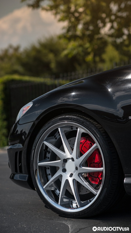2010 Mercedes-AMG CL-Class AMG on 22" AZAD Wheels AZ23 Silver Machined ...