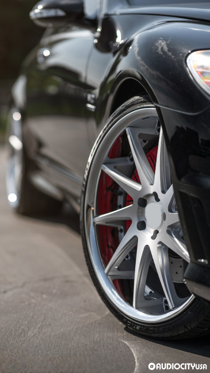 2010 Mercedes-AMG CL-Class AMG on 22" AZAD Wheels AZ23 Silver Machined ...