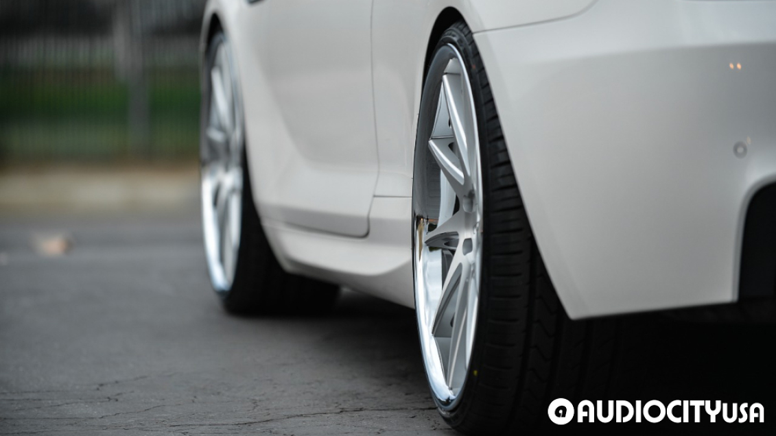 2014 BMW 6 Series on 22" Azad Wheels AZ23 Silver Machined with Chrome ...