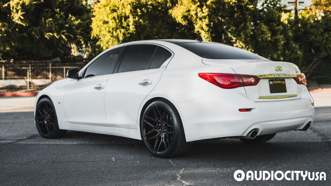2015 Infiniti Q50 on 20" Giovanna Wheels Bogota Gloss Black | Gallery ...