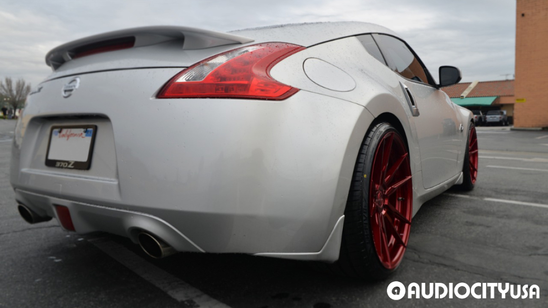 2013 Nissan 370Z on 20" Rohana Wheels RFX2 Candy Red | Gallery ...