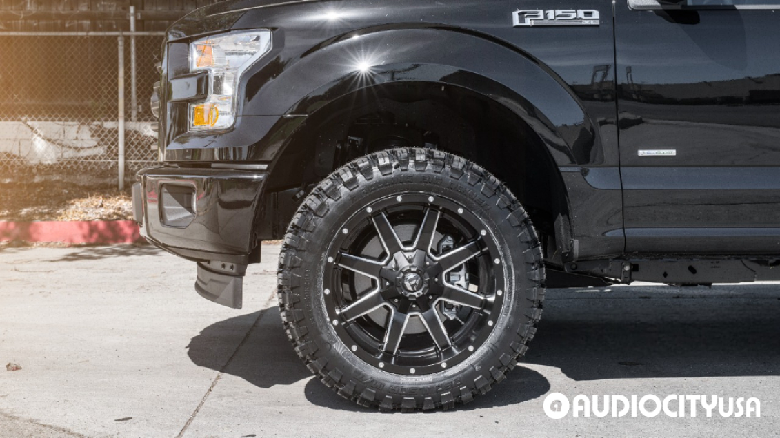 2016 Ford F-150 on 20" Fuel Wheels D538 Maverick Black Milled | Gallery ...