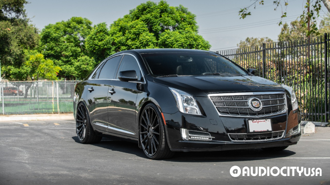 2014 Cadillac XTS on 22" Road Force Wheels RF15 Gloss Black | Gallery ...
