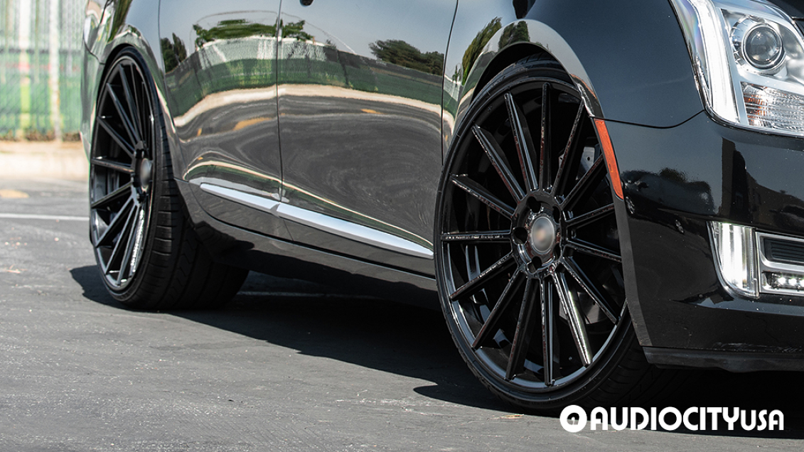 2014 Cadillac XTS on 22" Road Force Wheels RF15 Gloss Black | Gallery ...