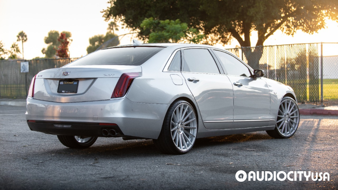 2017 Cadillac CT6 on 22" Road Force Wheels RF15 Silver Machined ...
