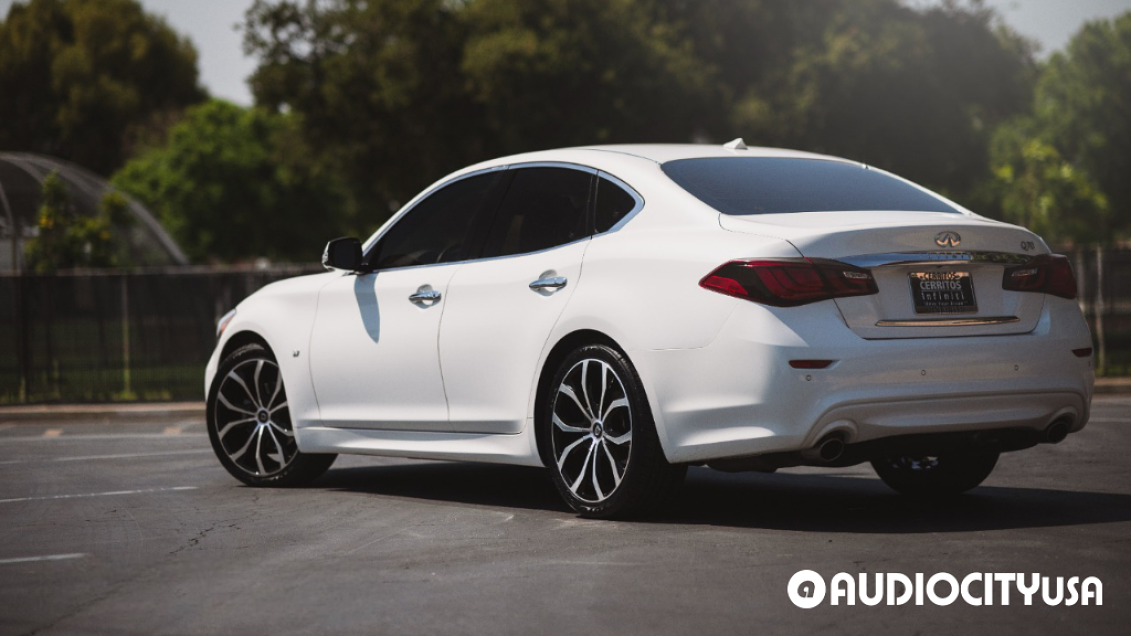 2017 Infiniti Q70 on 20" Lexani Wheels Lust Black Machined | Gallery ...
