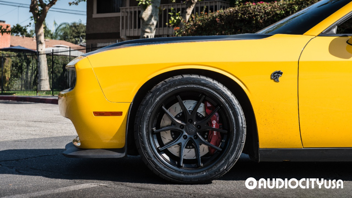 2018 Dodge Challenger SRT on 20" Ferrada Wheels FR2 Matte Black with ...