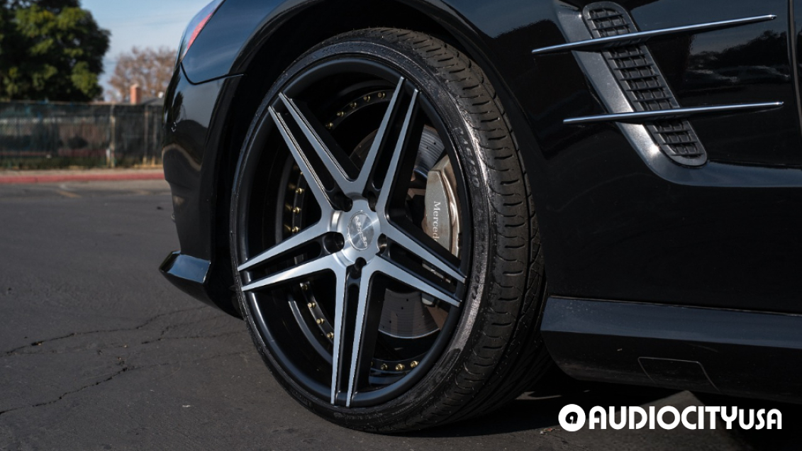 2013 Mercedes-Benz SL-Class on 20" Rennen Wheels CSL 3 Black Machined ...