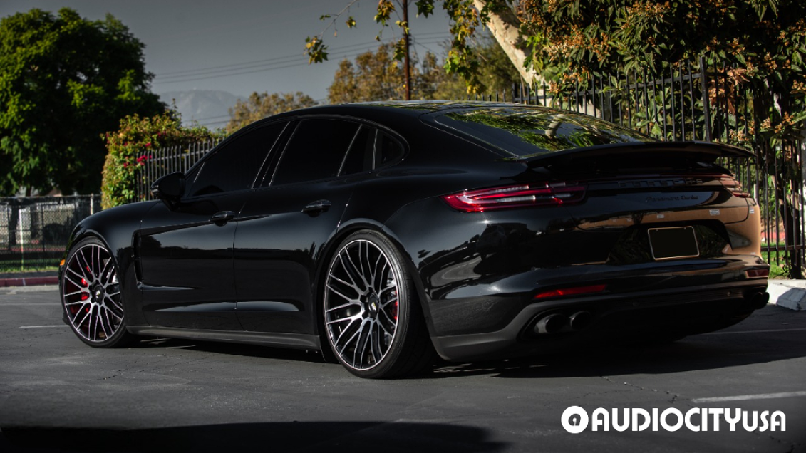 2017 Porsche Panamera on 22" Savini Wheels BM13 Gloss Black with DDT ...